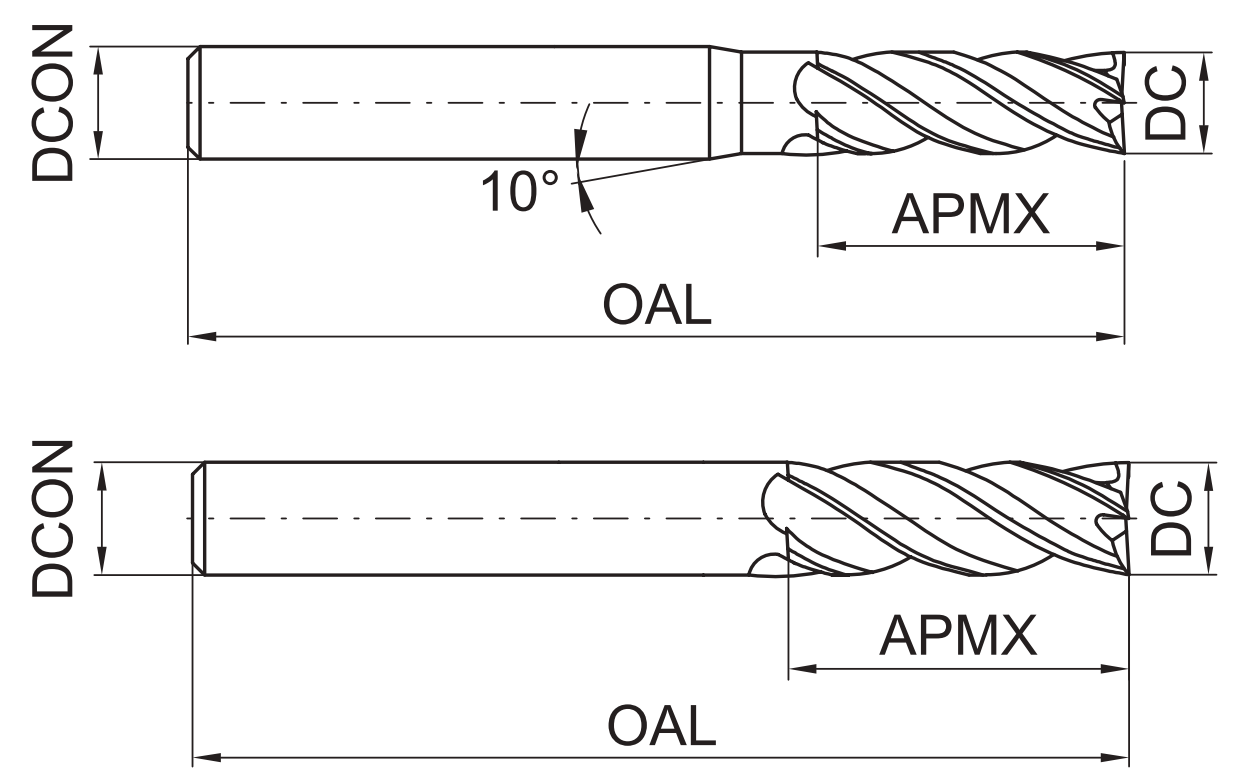 HRC 55 degree Milling Cutter Carbide End Mill - Buy carbide milling ...